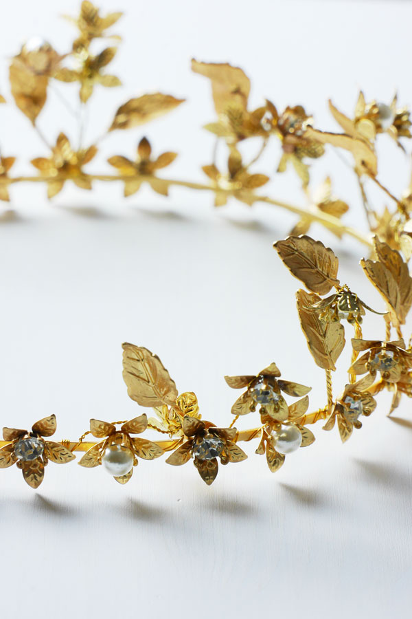 [RENTAL][Jardin Tiara Gold]by Ti Adoro Jewelry｜JULIEBRIDAL ブライダルアクセサリー ...