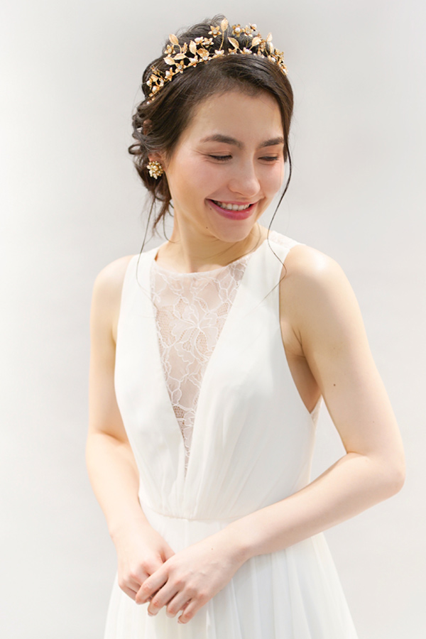 [RENTAL][Jardin Tiara Gold]by Ti Adoro Jewelry｜JULIEBRIDAL ブライダルアクセサリー ...
